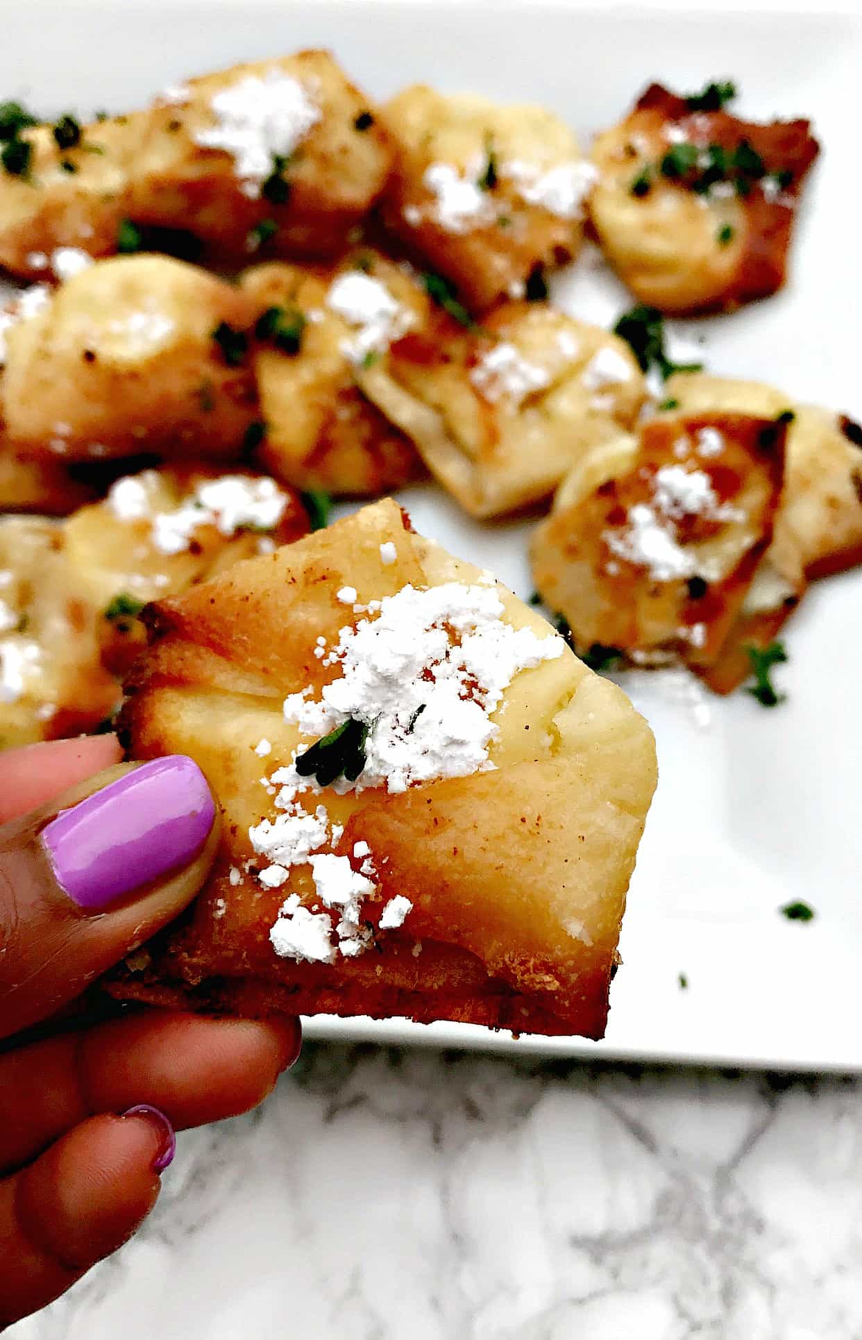 skinny healthy pineapple cream cheese wontons - Stay Snatched skinny healthy pineapple cream cheese wontons - Stay Snatched