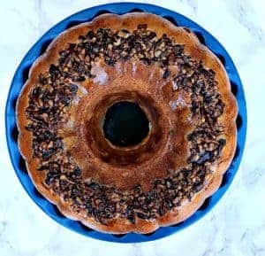 Skinny, Lightened-Up Puerto Rican Rum Cake with Butter Glaze