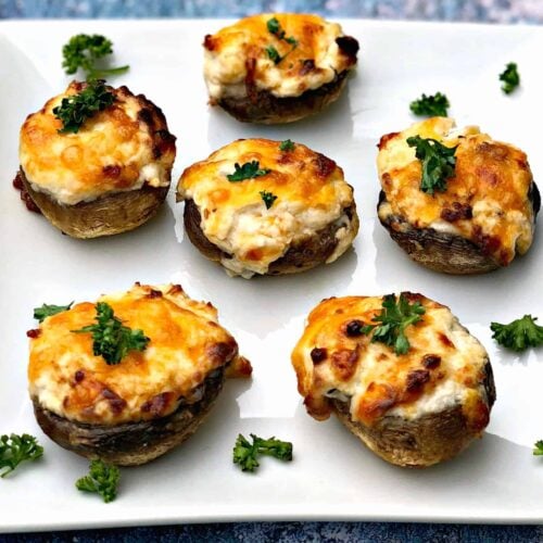 Baked mushroom cheese store