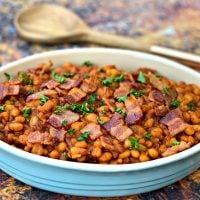 Instant Pot Homemade BBQ Baked Beans + VIDEO