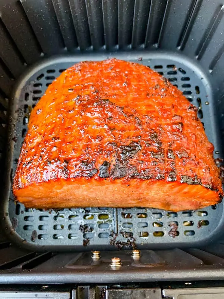 Air Fryer Honey Glazed Ham + {VIDEO}