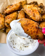 Crispy Ranch Chicken Wings + {VIDEO}