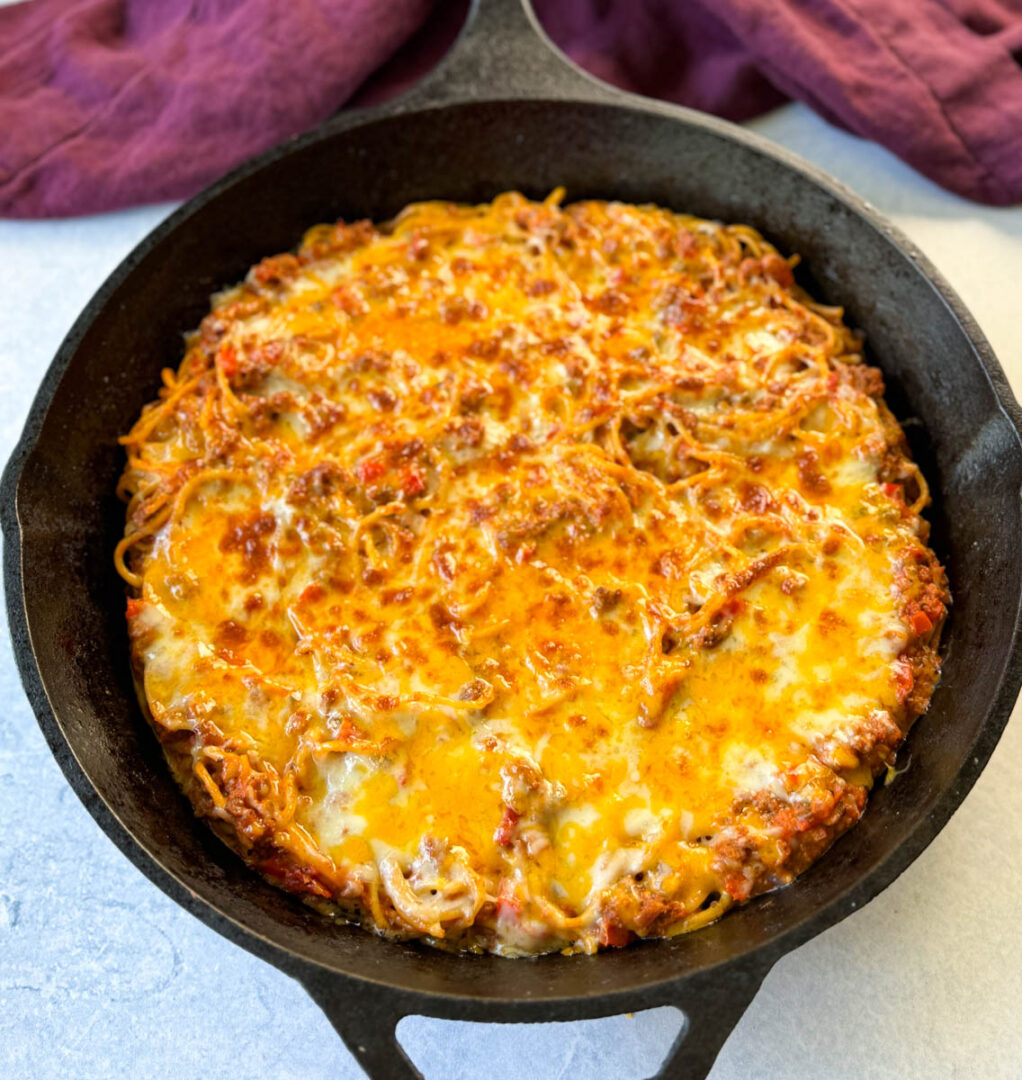 Cheesy Million Dollar Baked Spaghetti (+ meal prep tips) - Stay Snatched