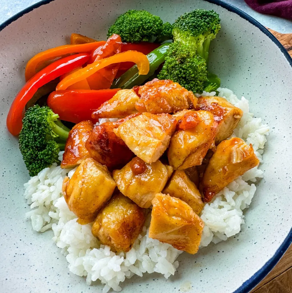Hot Honey Chicken and Rice Bowls
