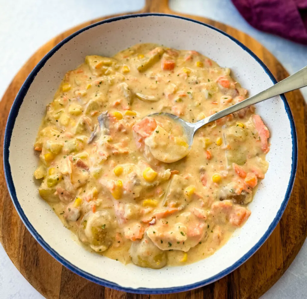 Creamy Salmon Corn Chowder