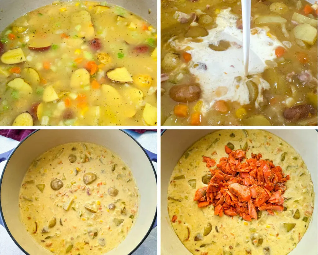 Creamy Salmon Corn Chowder
