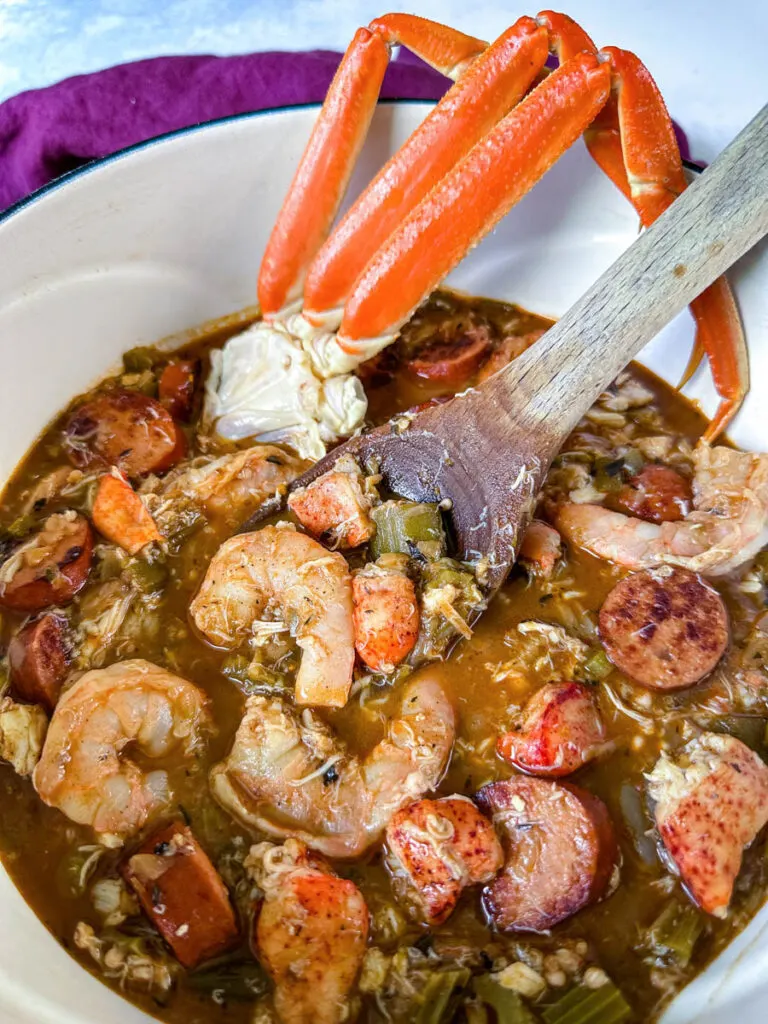 Cajun Seafood Gumbo with Shrimp and Crab