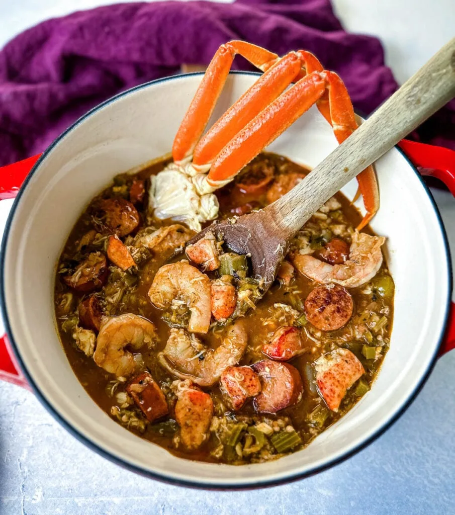 Cajun Seafood Gumbo with Shrimp and Crab