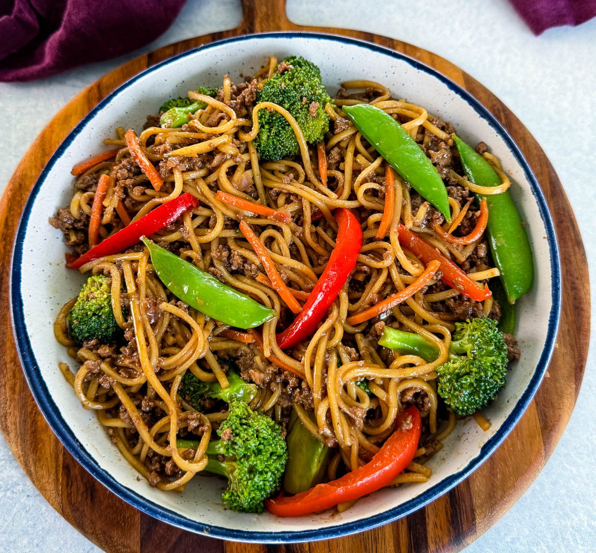 Ground Beef Lo Mein