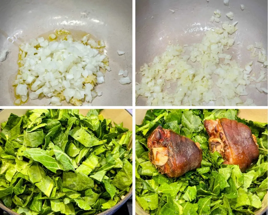 Collard Greens with Ham Hocks