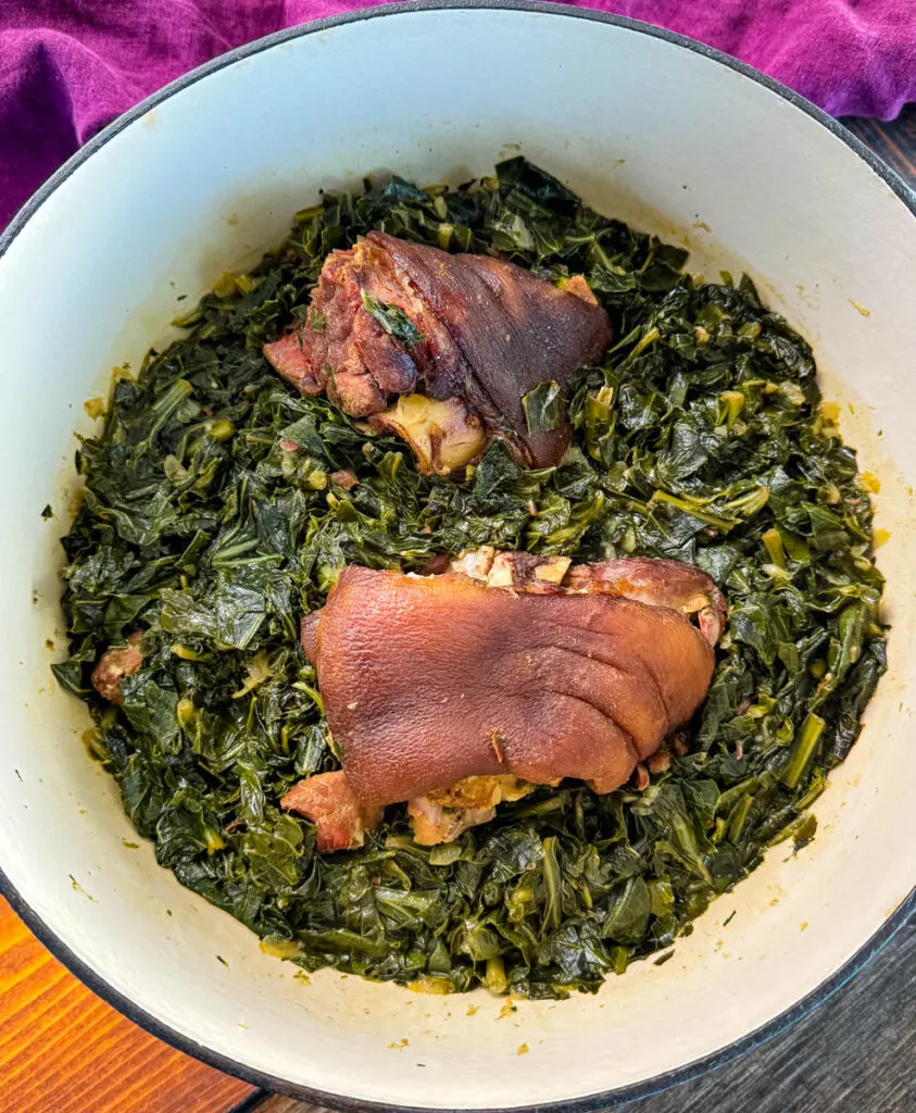 Collard Greens with Ham Hocks