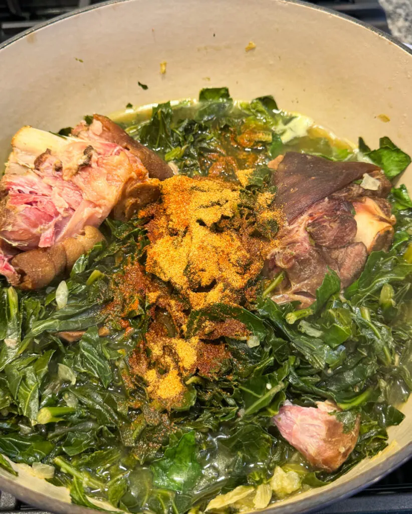 Collard Greens with Ham Hocks