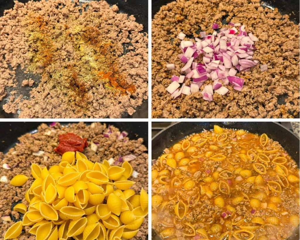 Creamy Beef and Shells (High Protein Pasta)