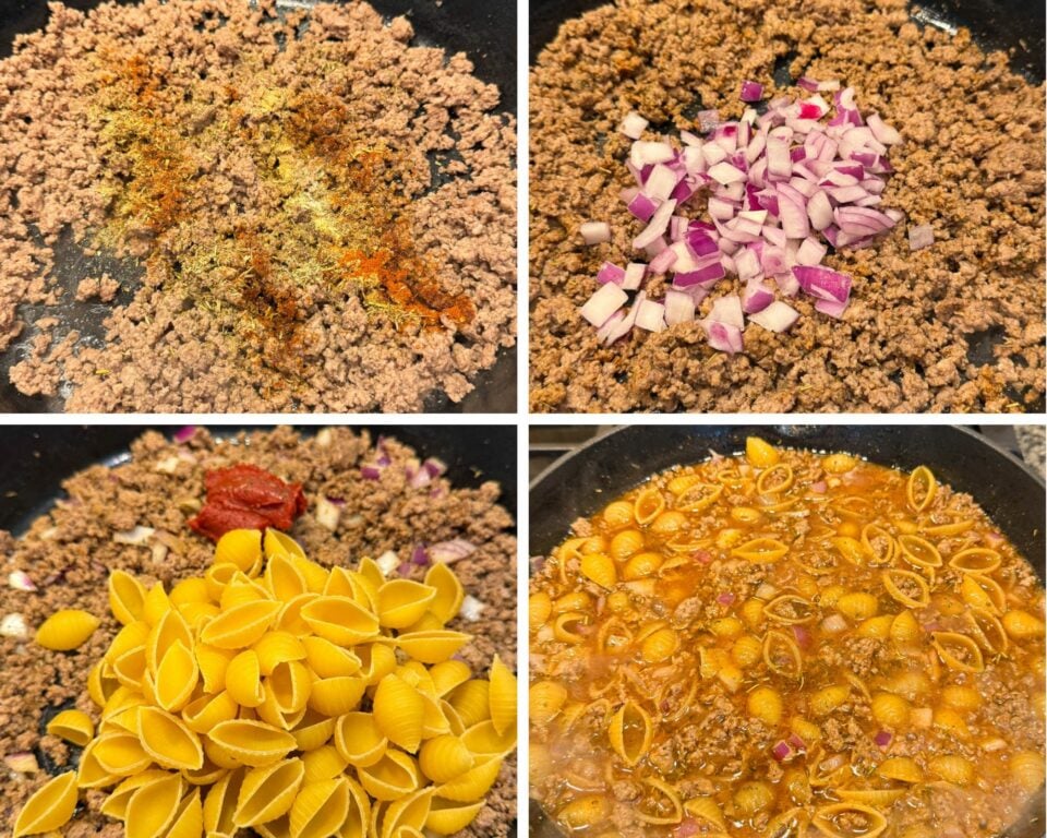 Creamy Beef and Shells (High Protein Pasta)