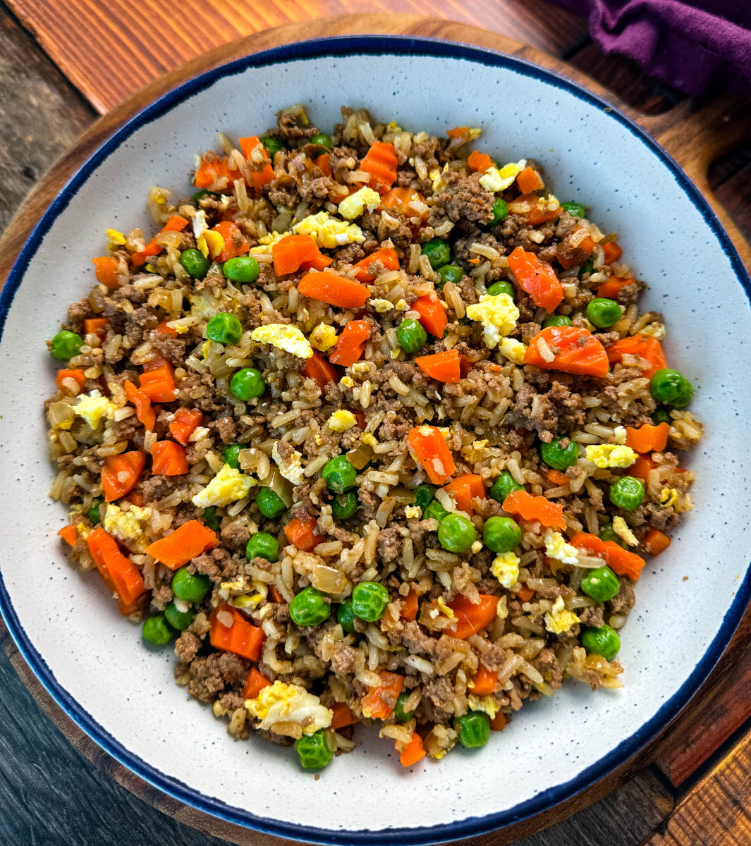 Ground Beef Fried Rice