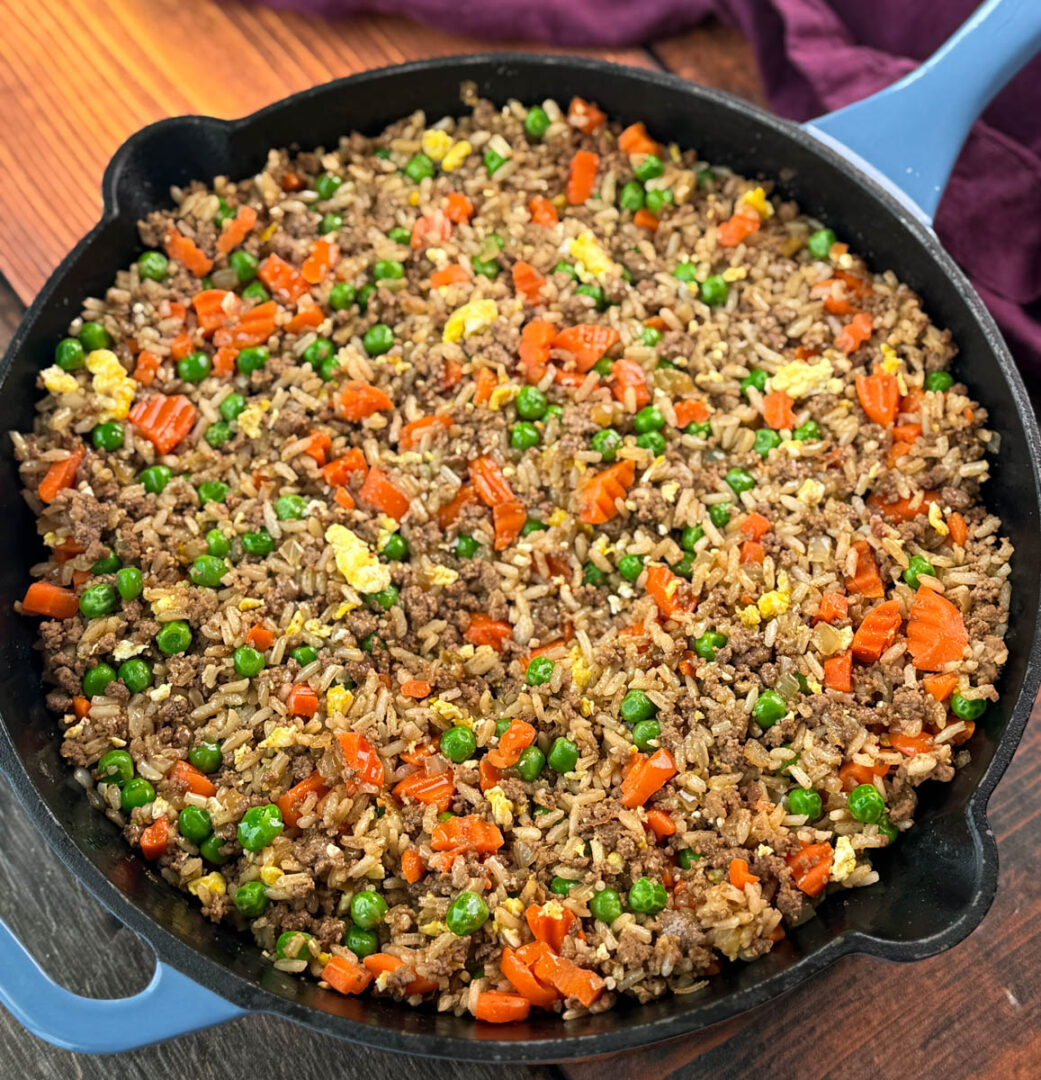 Ground Beef Fried Rice