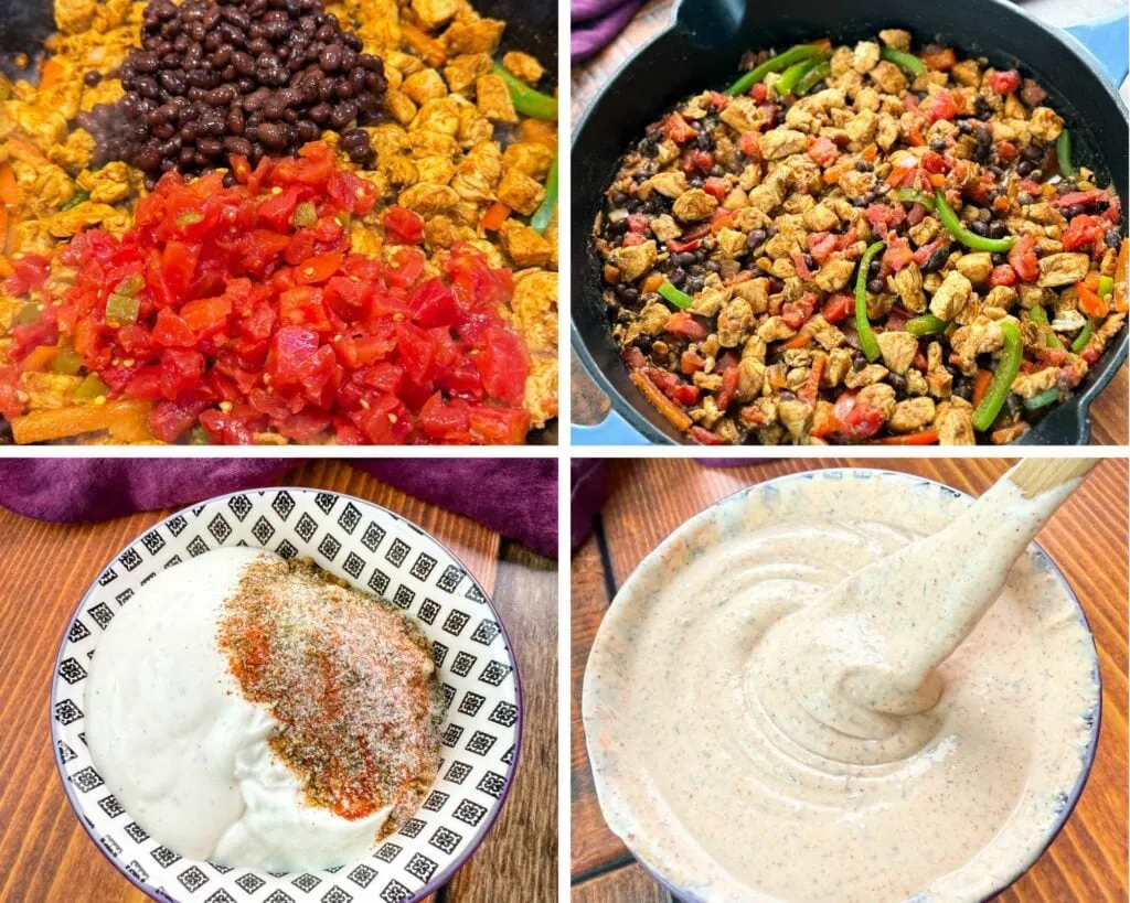 High Protein Creamy Chicken Burrito