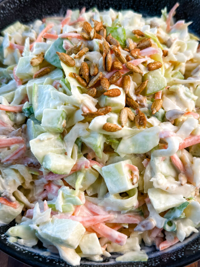 Creamy Crunchy Coleslaw with Apples